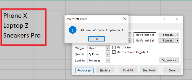 How To Replace Words In Excel Formulas Find And Replace