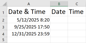 How to Separate Date and Time in Excel: 6 Best Mathods