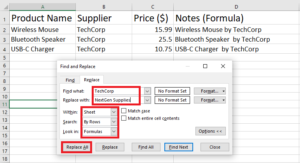 How to Record a Macro for Find and Replace in Excel