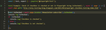 How to Check if Checkbox is Checked or Not in Playwright